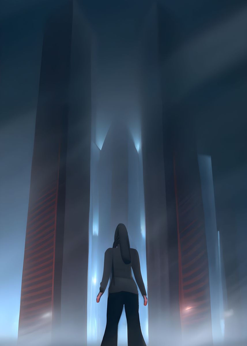 'Lost in Megalopolis' Poster, picture, metal print, paint by Kazatsu ...