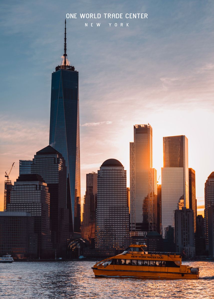 'One World Trade Center ' Poster, picture, metal print, paint by ...