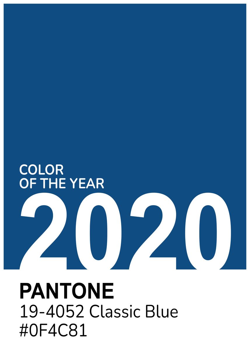 'Pantone of the Year 2020' Poster, picture, metal print, paint by ...