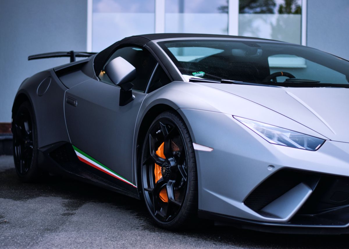 'zoomed lamborghini ' Poster by sultan | Displate