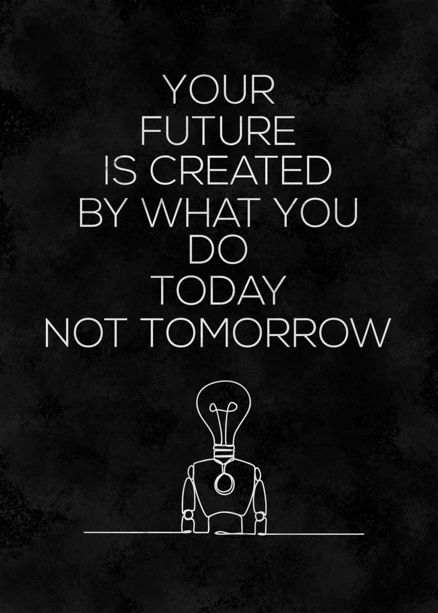 'Future' Poster, picture, metal print, paint by Musasi ve | Displate