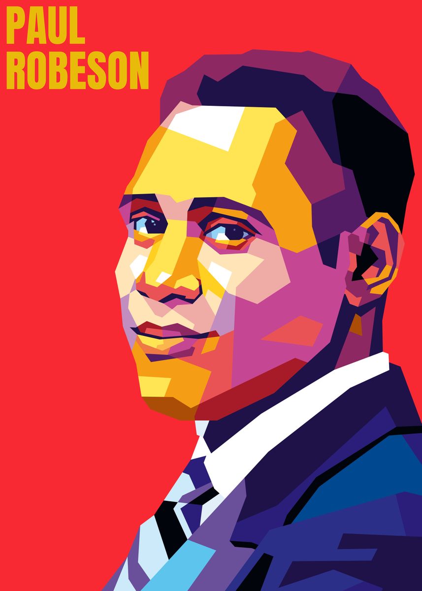 'Paul Robeson' Poster, picture, metal print, paint by Amila Trending ...