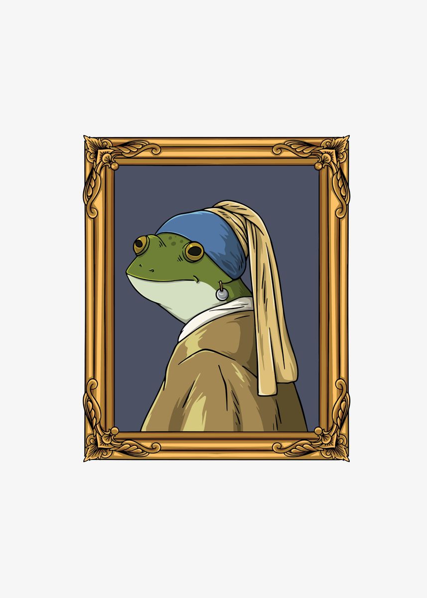 'Art History Frog Fine Arts' Poster by Michael | Displate