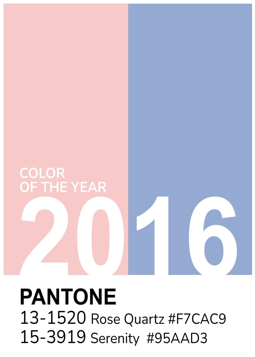 'Pantone of the Year 2016' Poster, picture, metal print, paint by ...