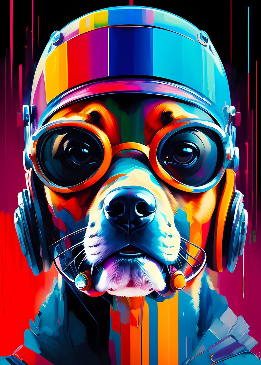 'cute dog' Poster, picture, metal print, paint by erma wati | Displate