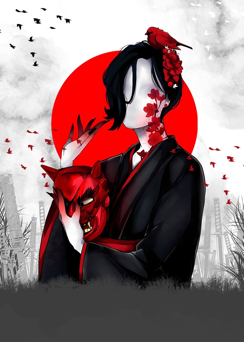 'Geisha devil' Poster by SAIDI ARTWORKS | Displate