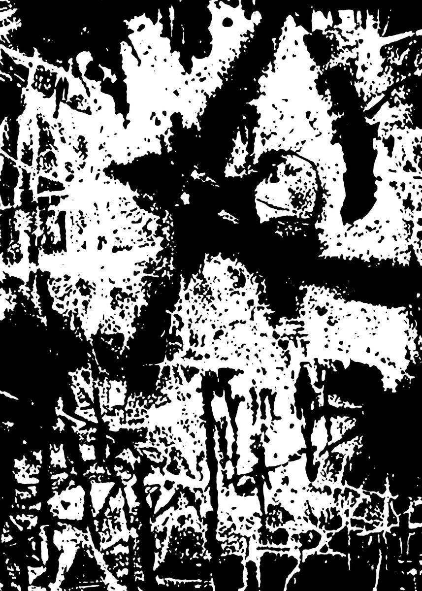 'Black and White Abstract' Poster by Art popop | Displate