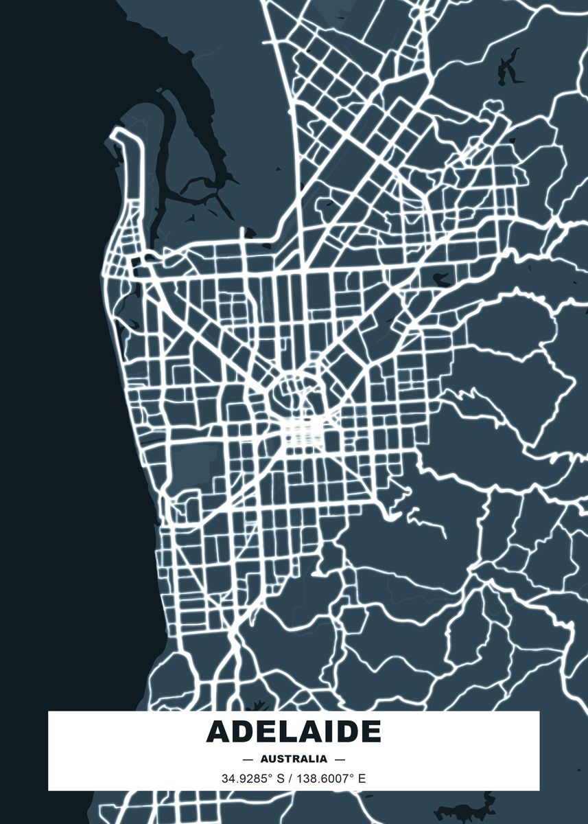 'Adelaide' Poster, picture, metal print, paint by Bo Kev | Displate