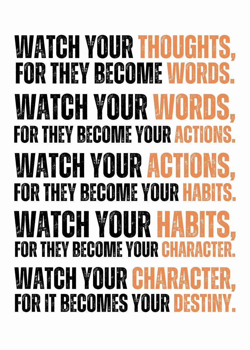 'Motivation Text Art' Poster, picture, metal print, paint by Nae | Displate