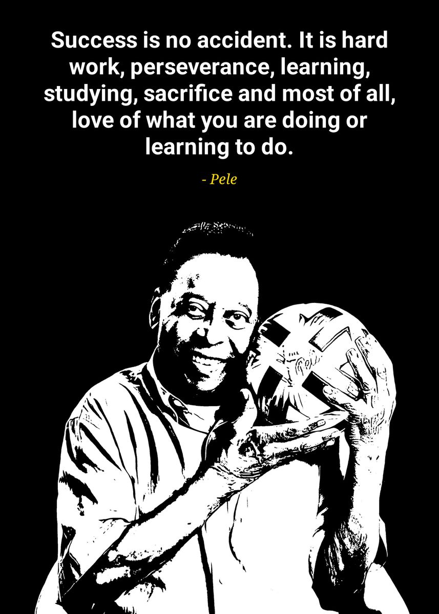 'Pele quote ' Poster by iwak ayam | Displate