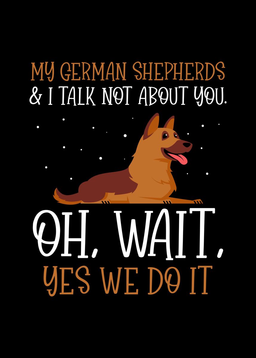 'German Shepherd' Poster, picture, metal print, paint by Sebastian ...