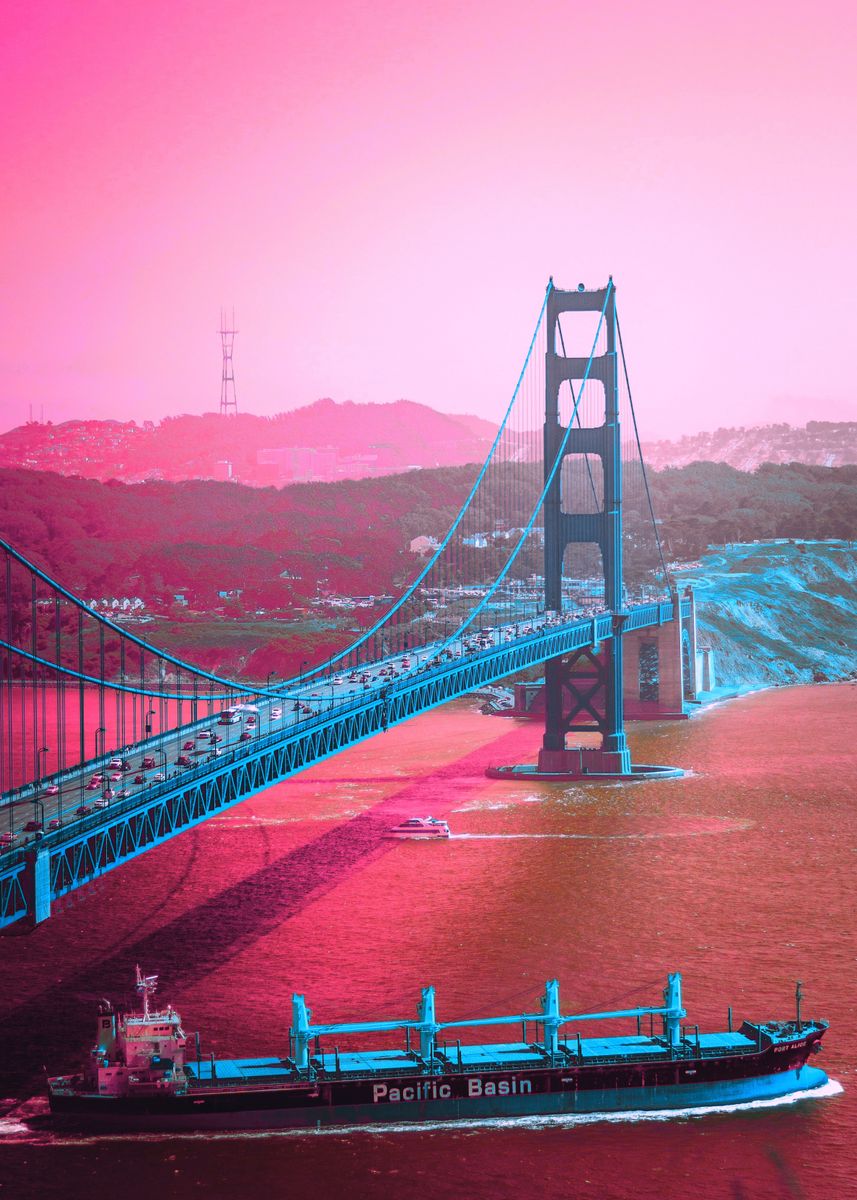 'the Bay' Poster, picture, metal print, paint by Braxxaz | Displate