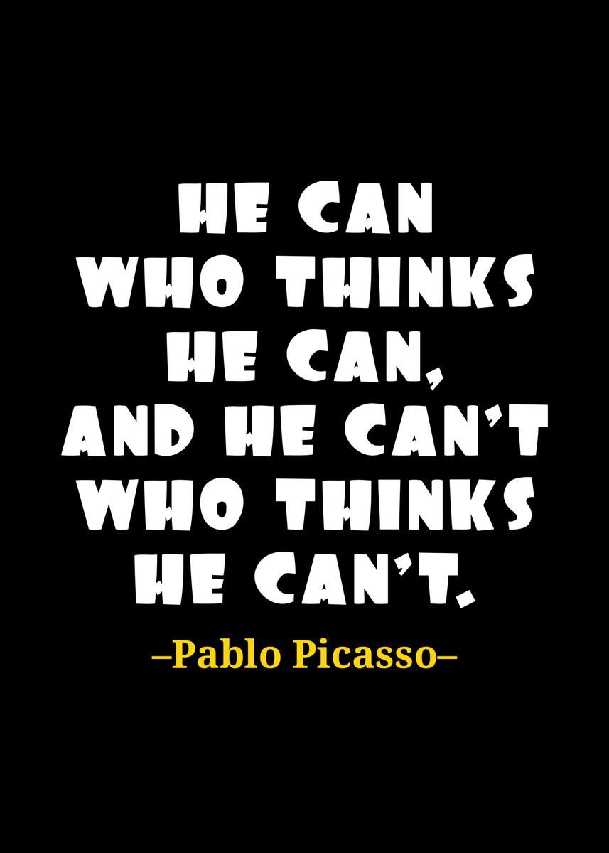 'Pablo Picasso quote' Poster, picture, metal print, paint by Gembull ...