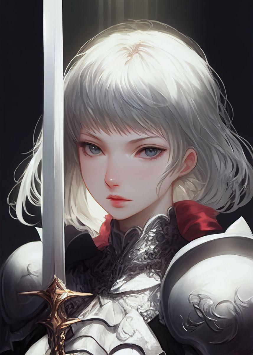 'anime warrior' Poster, picture, metal print, paint by SAIDI ARTWORKS ...