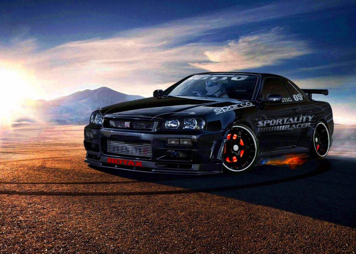 'Nissan Skyline GTR' Poster by Marcel Lee | Displate
