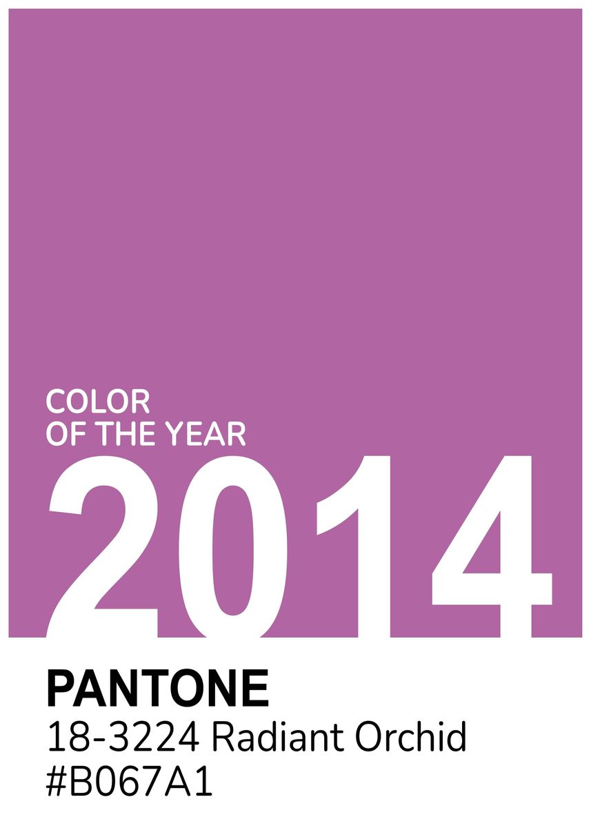 'Pantone of the Year 2014' Poster, picture, metal print, paint by ...
