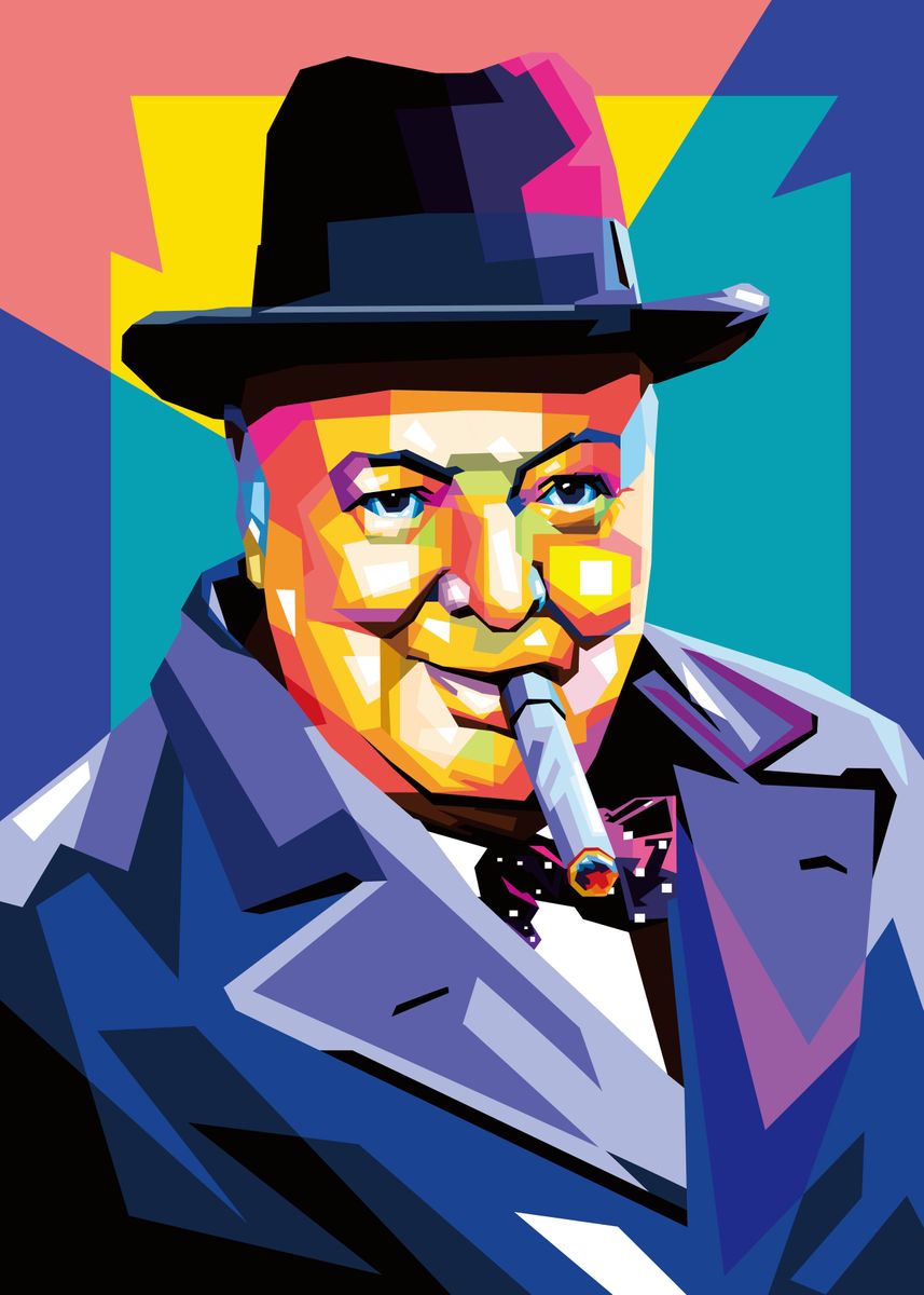 'Winston Churchill' Poster, picture, metal print, paint by Sherlock ...