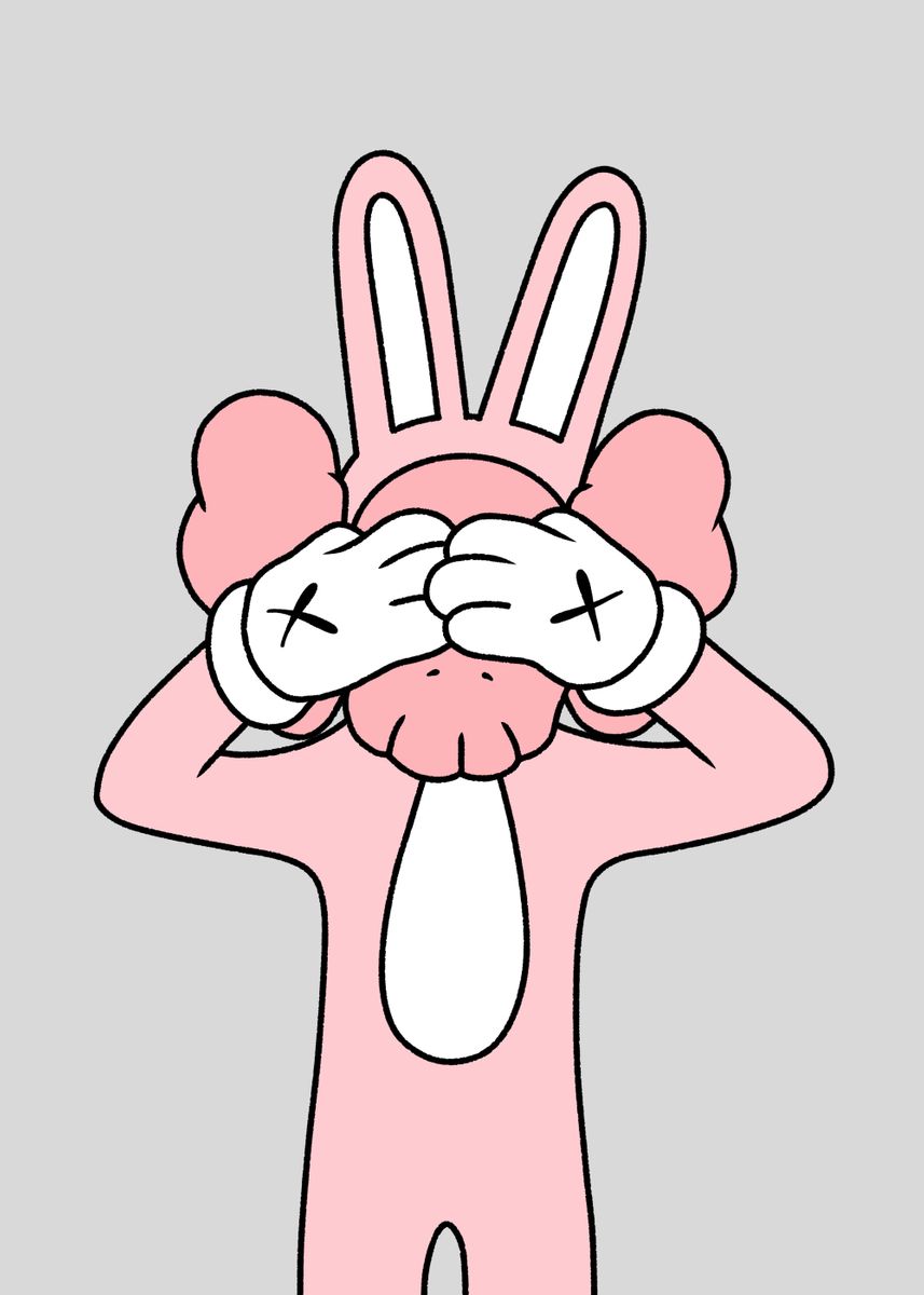 'Shy pink doll' Poster by Bams Sitoro | Displate