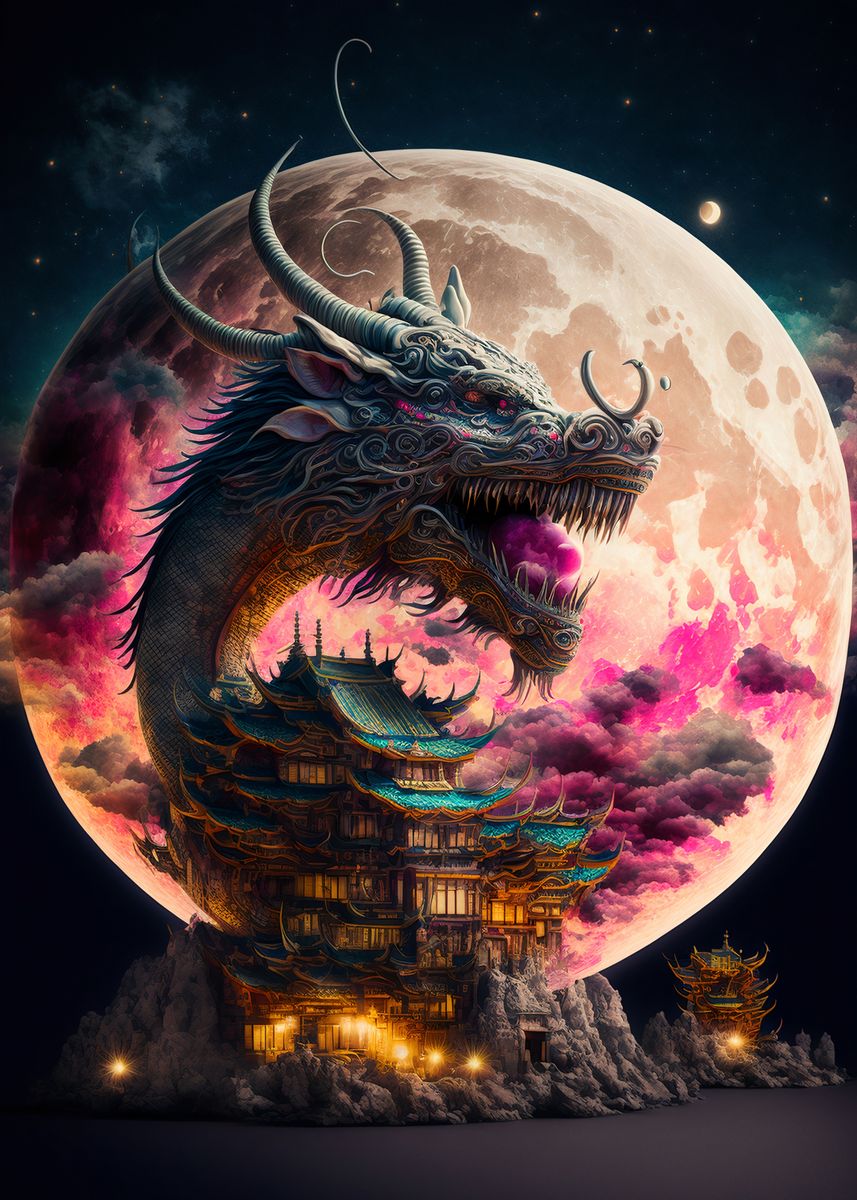 'Dragon Japanese' Poster by Graphic Japanese | Displate