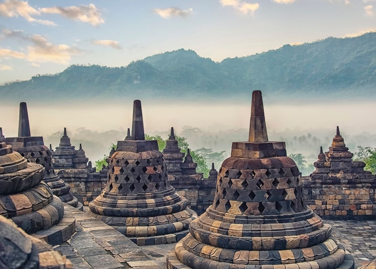 'Borobudur' Poster by Mango Art | Displate