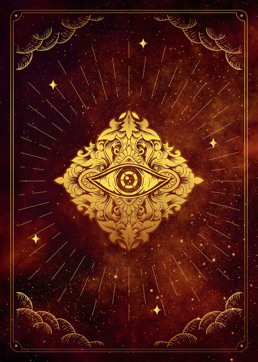 'Tarot the Eye' Poster, picture, metal print, paint by Michael ...