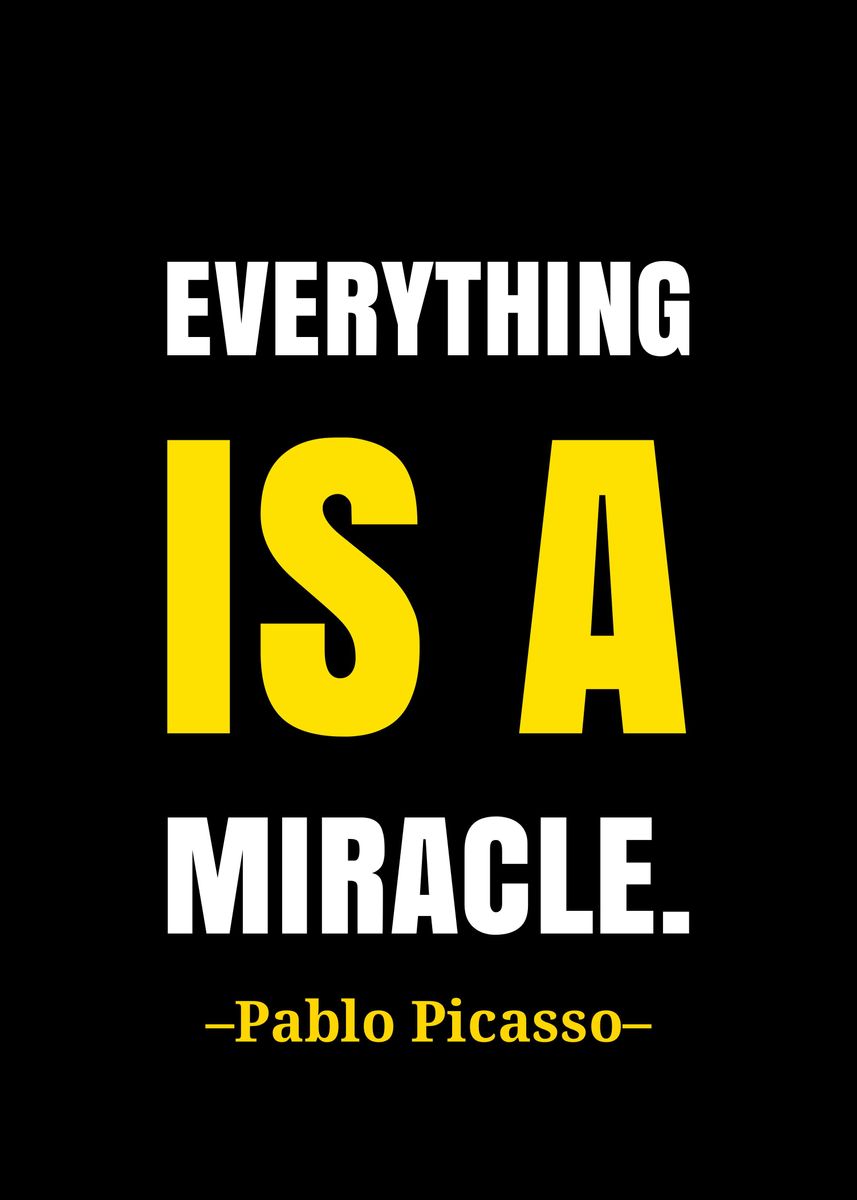 'Pablo Picasso quote' Poster, picture, metal print, paint by Gembull ...