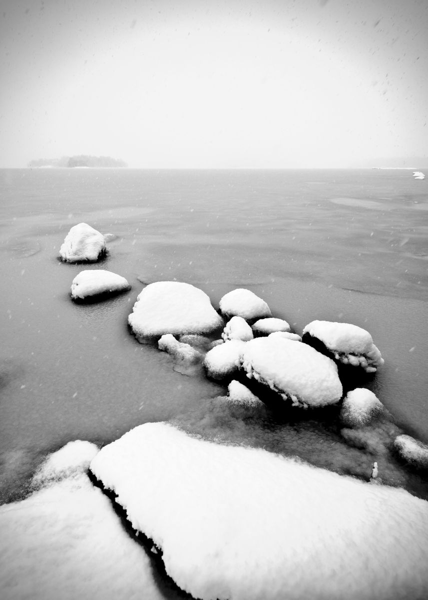 'Baltic Sea Winter' Poster, picture, metal print, paint by Lasse A ...