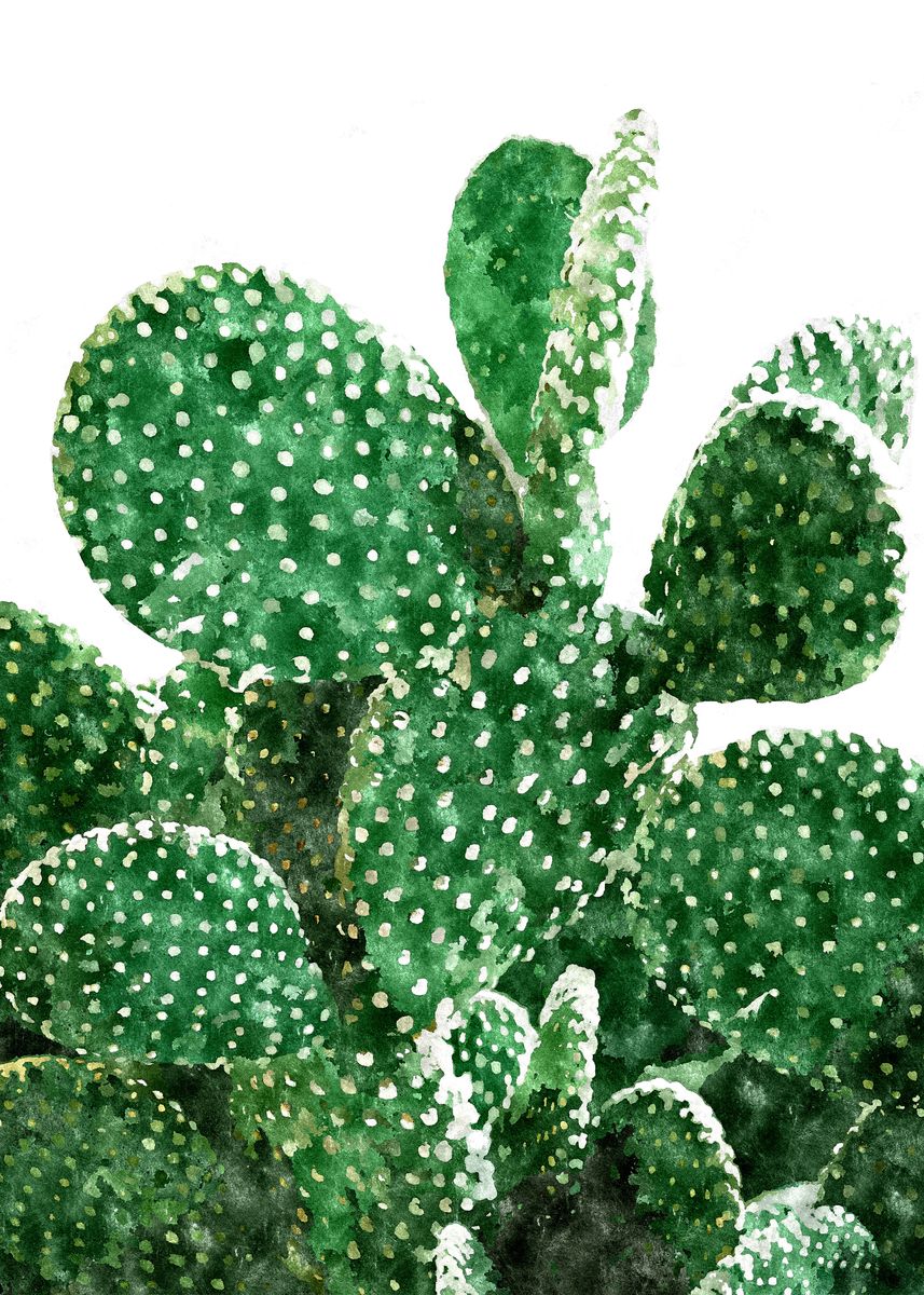 'Velvet Cactus' Poster, picture, metal print, paint by 83 Oranges by ...