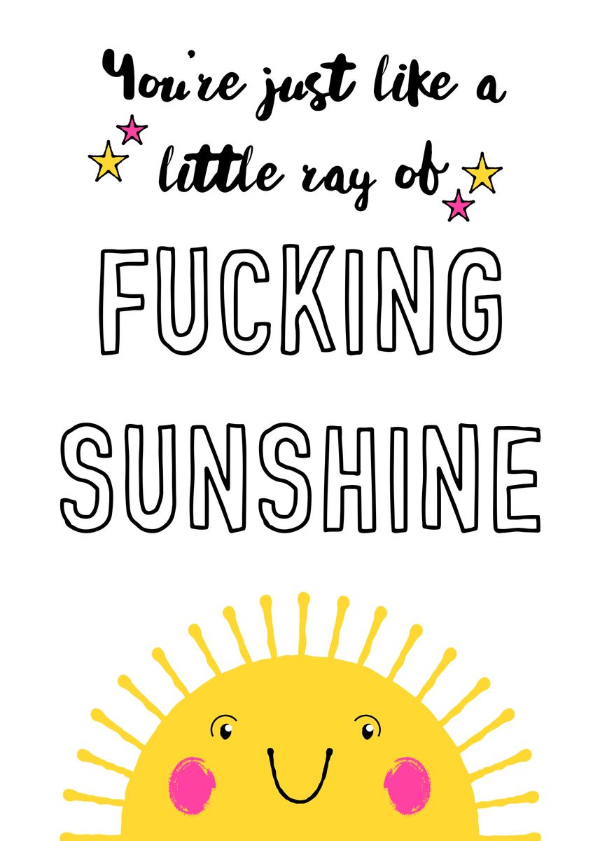 'Little Ray Of Sunshine' Poster, picture, metal print, paint by Adam ...