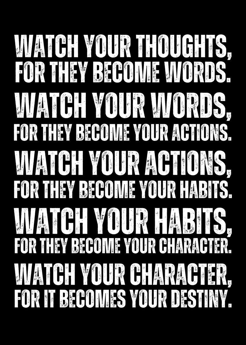 'Motivation Text Art' Poster, picture, metal print, paint by Nae | Displate