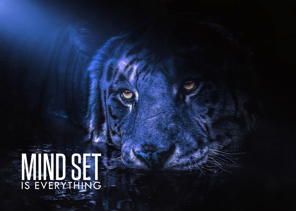 'Tiger Mindset' Poster by Van Zelman | Displate