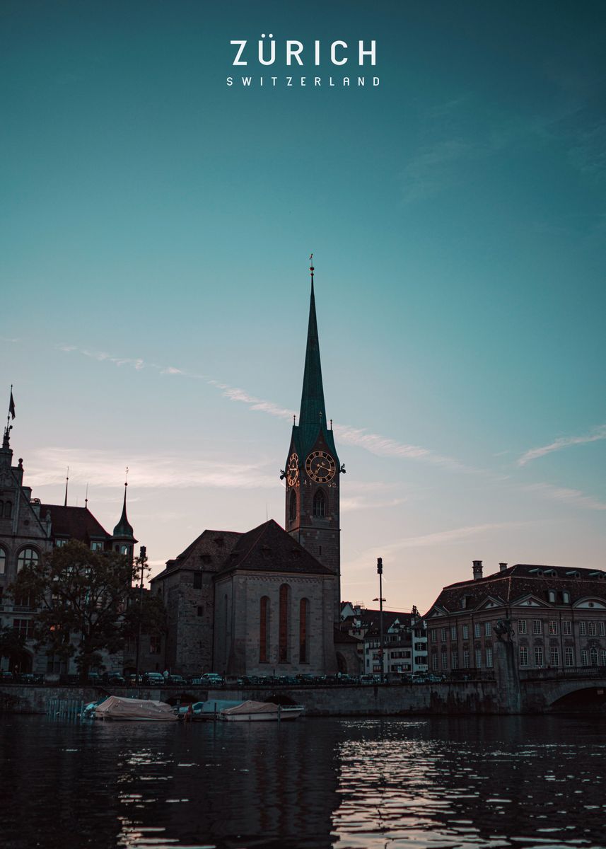 'Zurich ' Poster, picture, metal print, paint by Big City | Displate