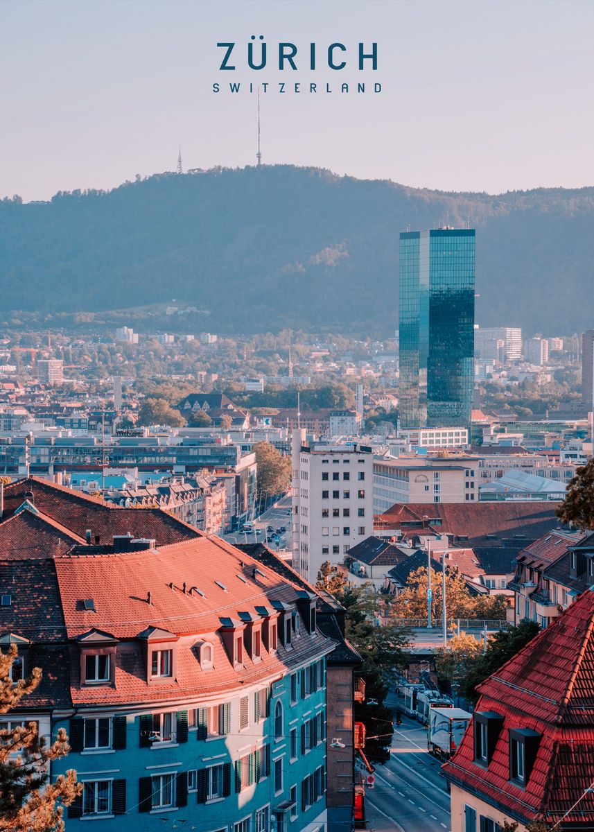 'Zurich ' Poster, picture, metal print, paint by Big City | Displate