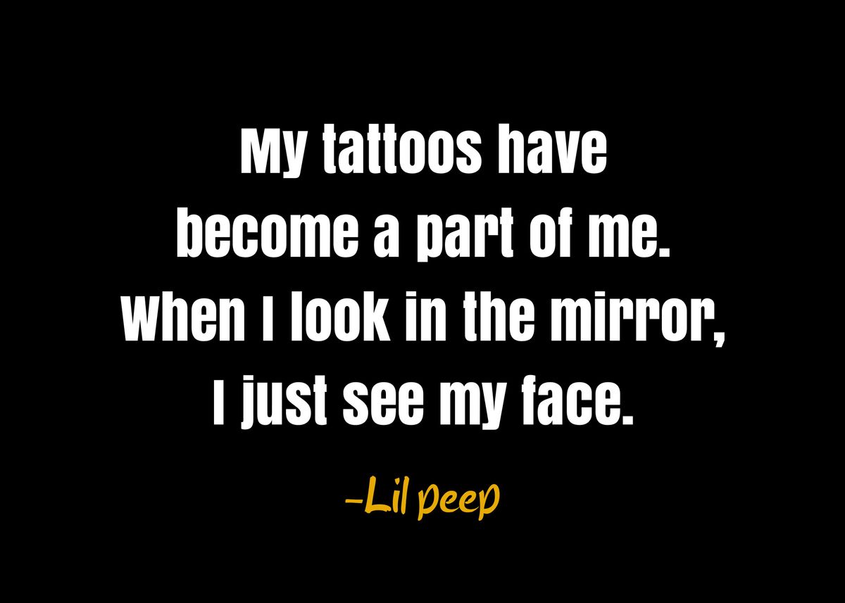 'lil peep quotes ' Poster by LANZZ | Displate