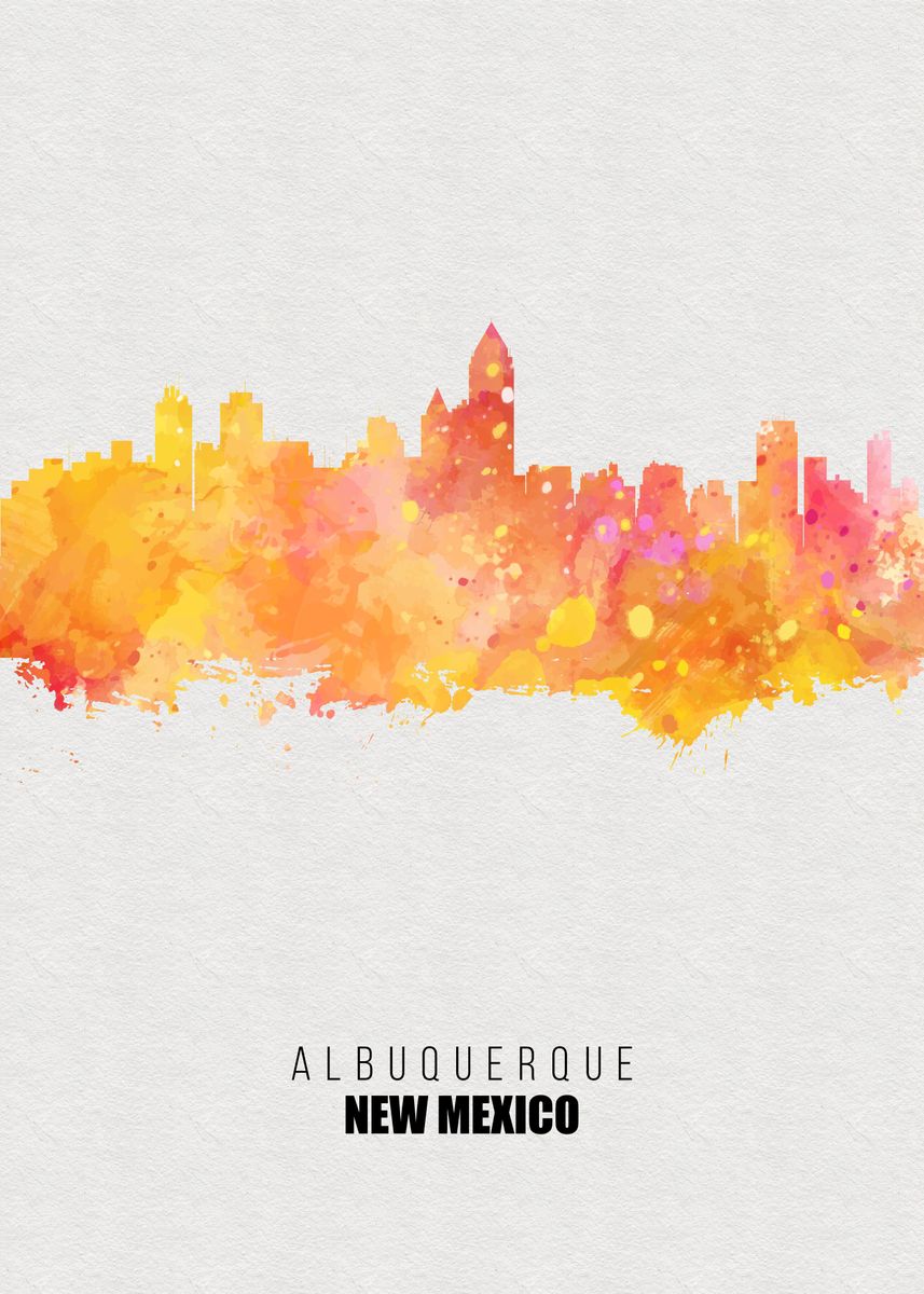 'Albuquerque New Mexico' Poster, picture, metal print, paint by Tracy ...