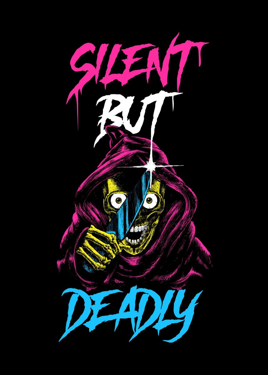 'Silent But Deadly' Poster, picture, metal print, paint by CatRobot ...