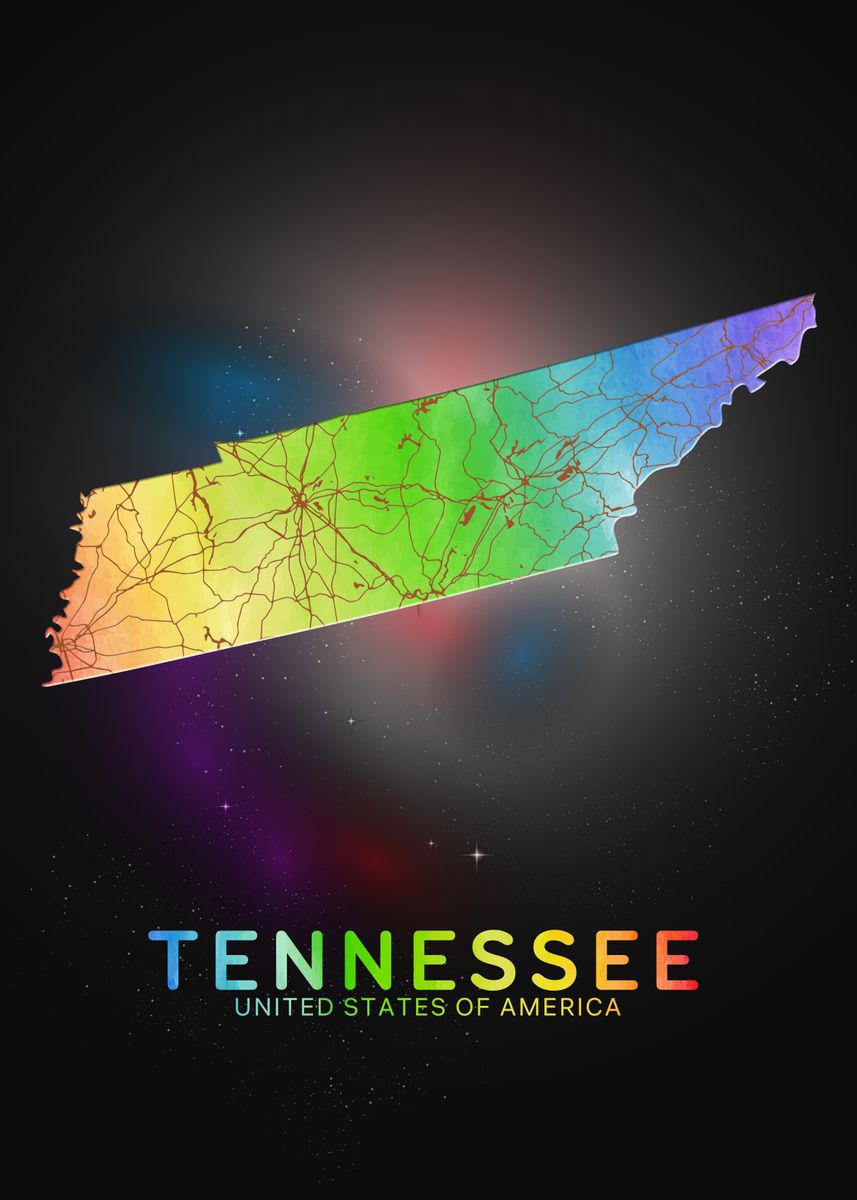 'Tennessee USA' Poster, picture, metal print, paint by Terrance Seay ...