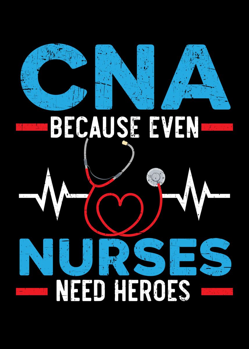 'Nursing Assistant' Poster, picture, metal print, paint by NAO | Displate