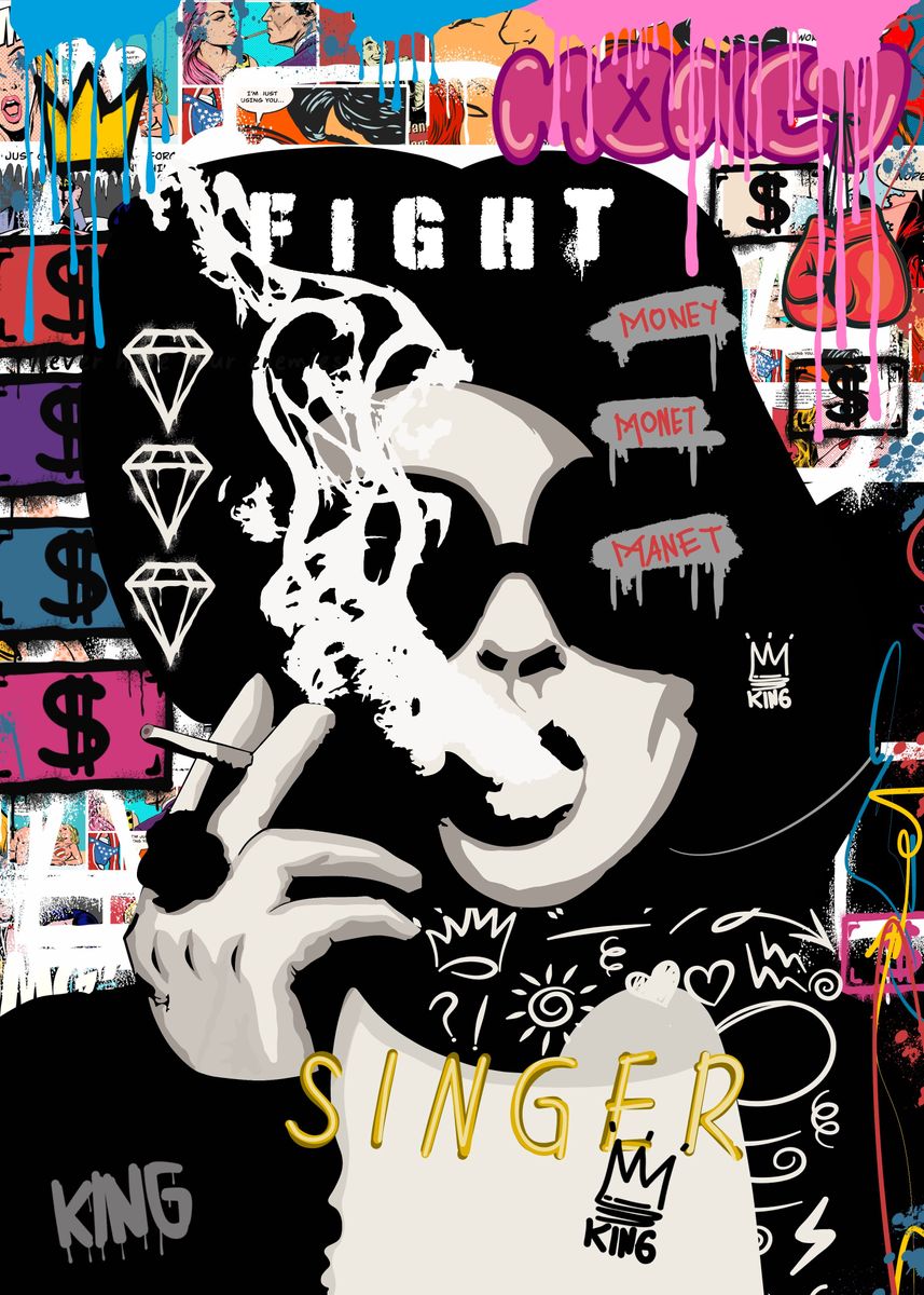'Graffiti pop art' Poster, picture, metal print, paint by Mild pic ...