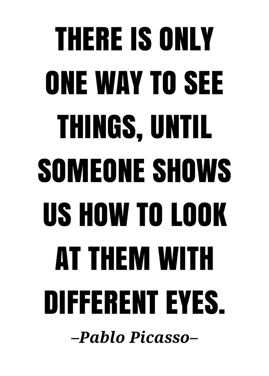 'Pablo Picasso quote' Poster, picture, metal print, paint by Gembull ...