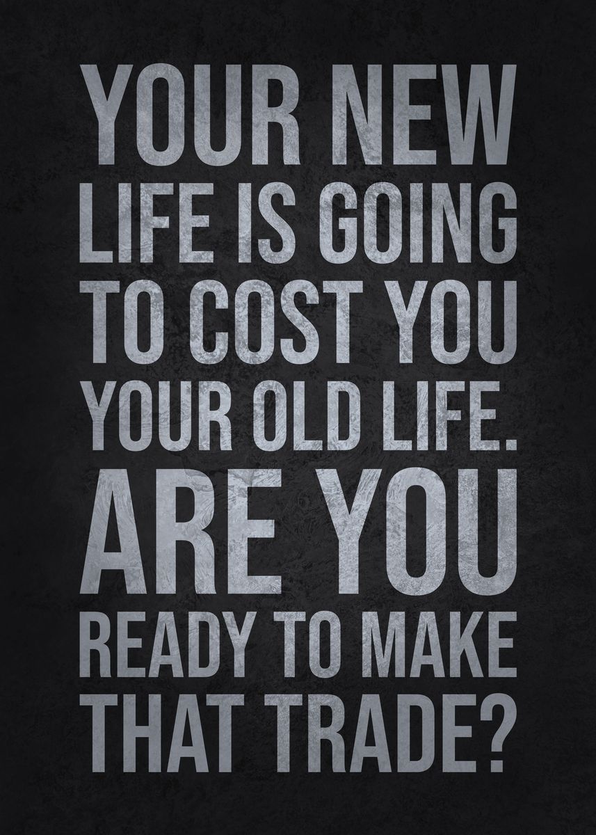 'Your New Life vs Old Life' Poster, picture, metal print, paint by CHAN ...