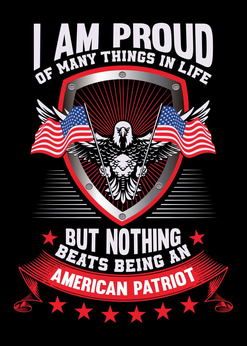 'American Patriot' Poster, picture, metal print, paint by crbn design ...