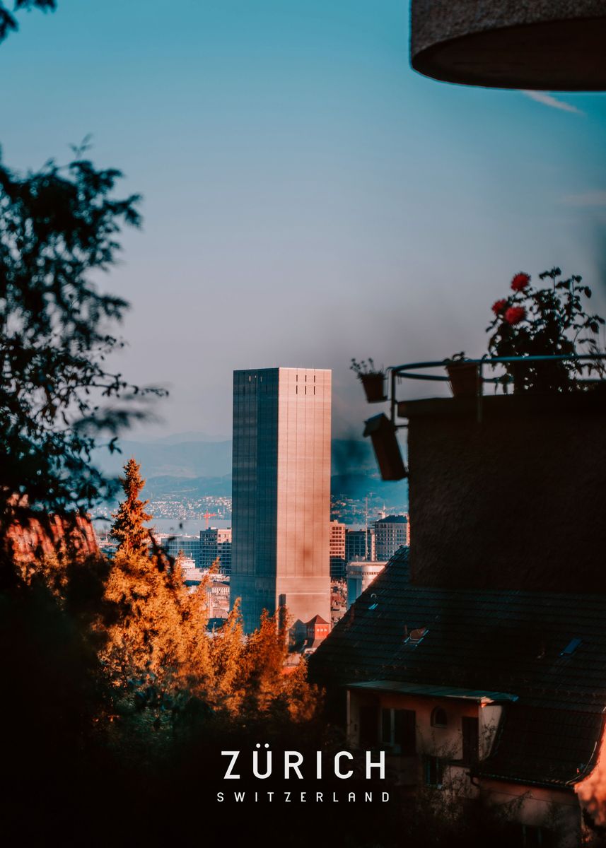 'Zurich ' Poster, picture, metal print, paint by Big City | Displate