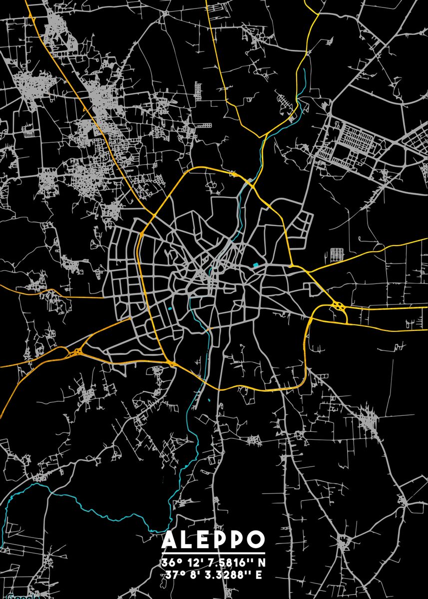 'Aleppo Syria' Poster, picture, metal print, paint by Clayborne Frank ...