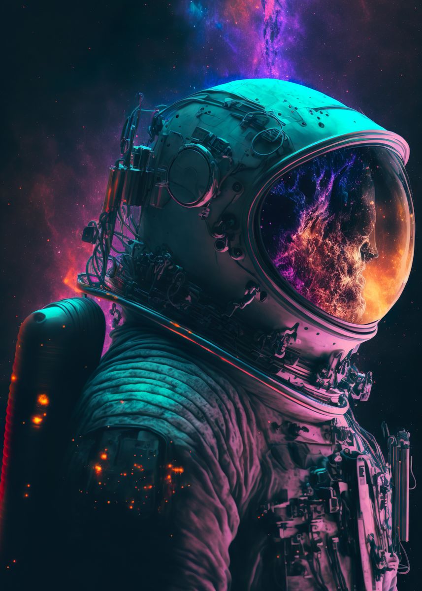 'Star Streamer' Poster, picture, metal print, paint by Quasarai | Displate