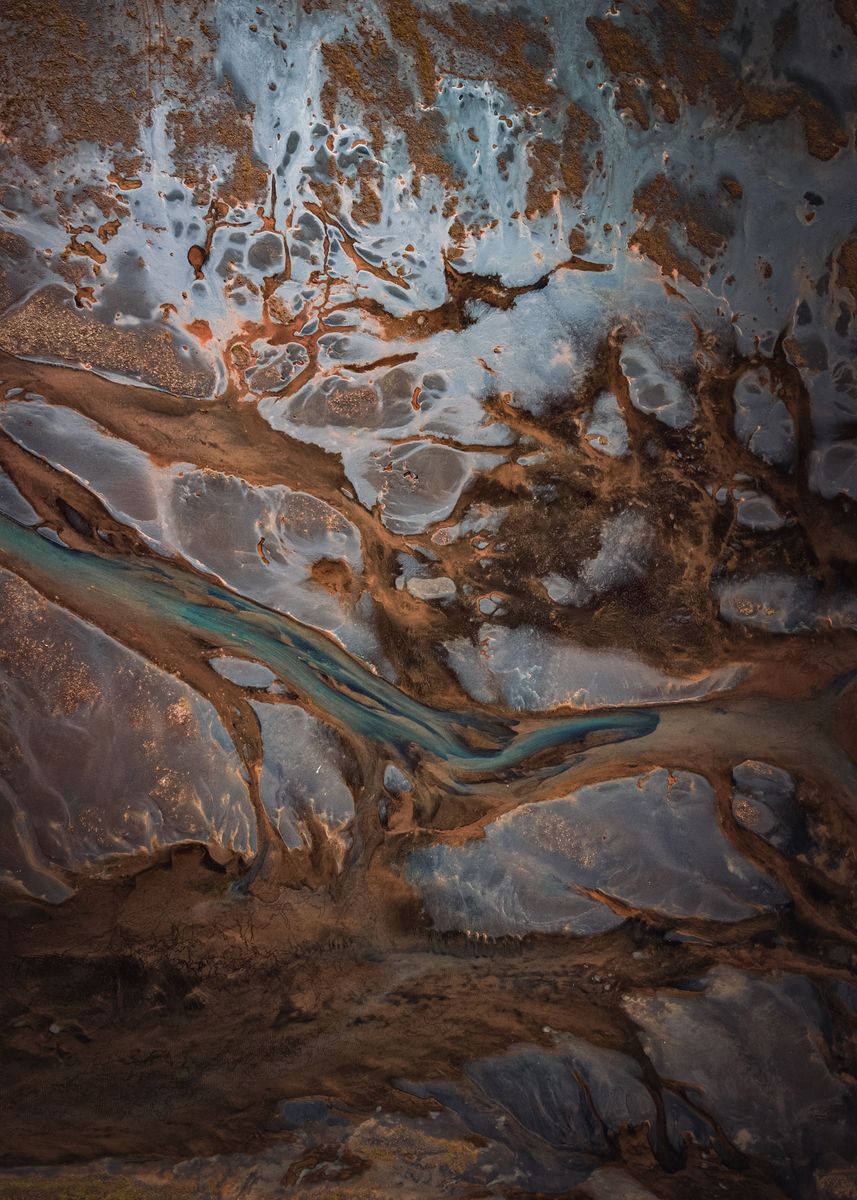 'Blue Mars' Poster, picture, metal print, paint by TheFoxesJourney ...