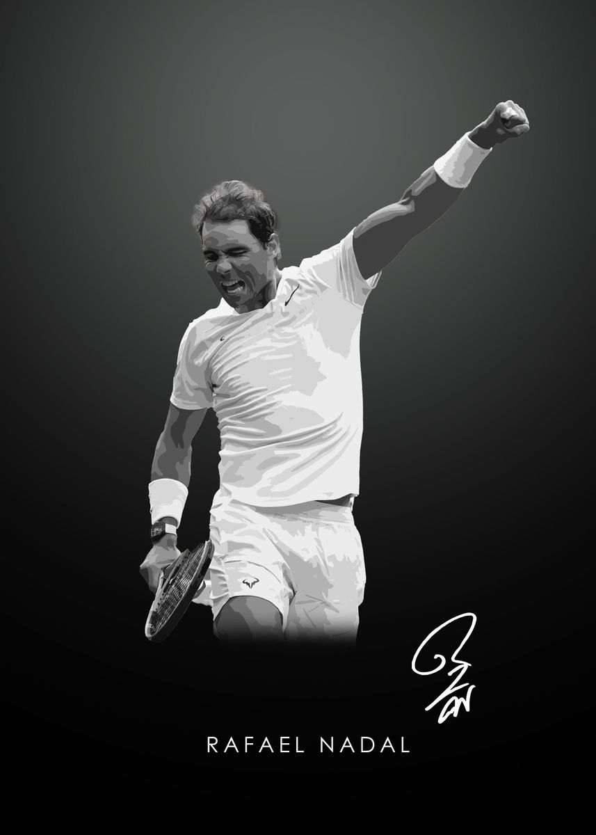 'rafael nadal' Poster, picture, metal print, paint by ECOVI STUIDO ...