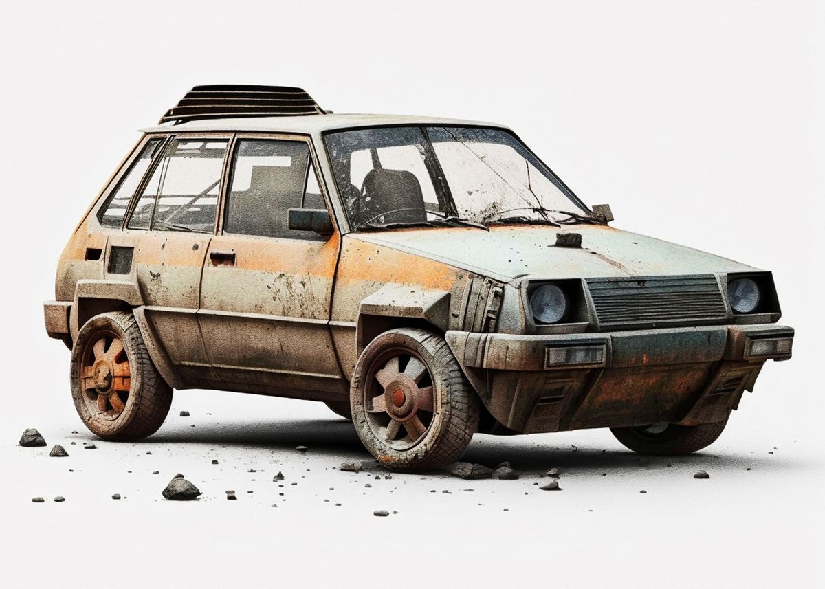 'Junk Car New 3' Poster by 4147 Studios | Displate