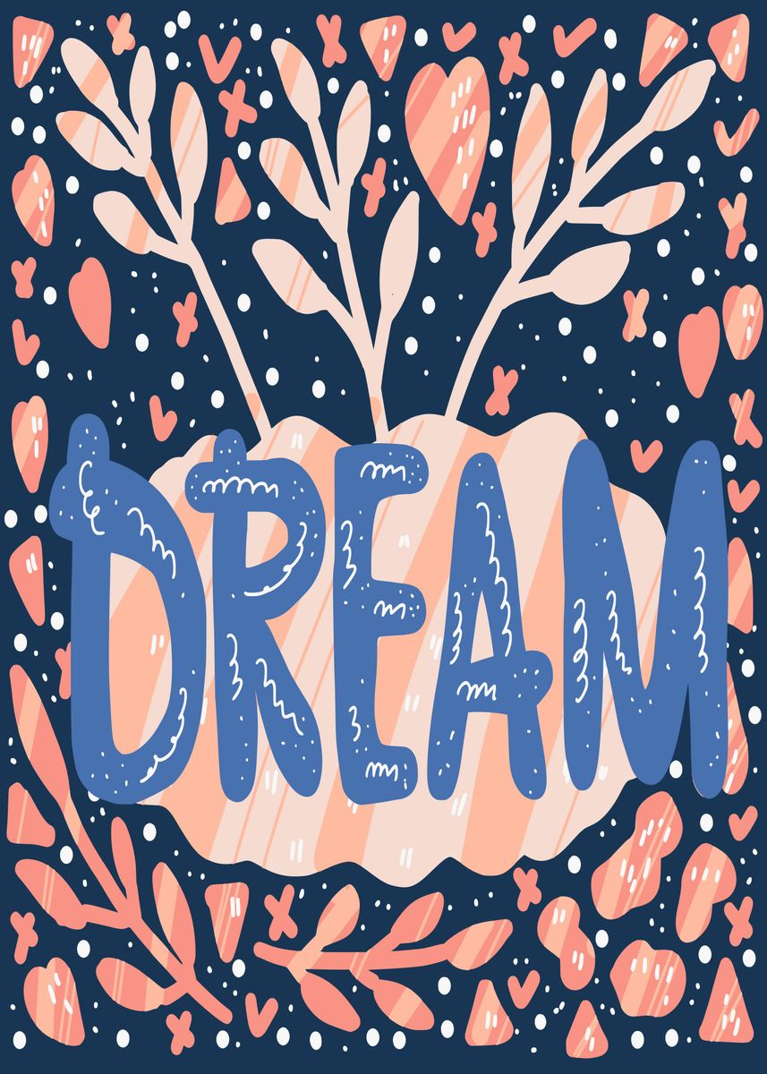 'Dream Leaves' Poster, picture, metal print, paint by Fateh Lahlah ...