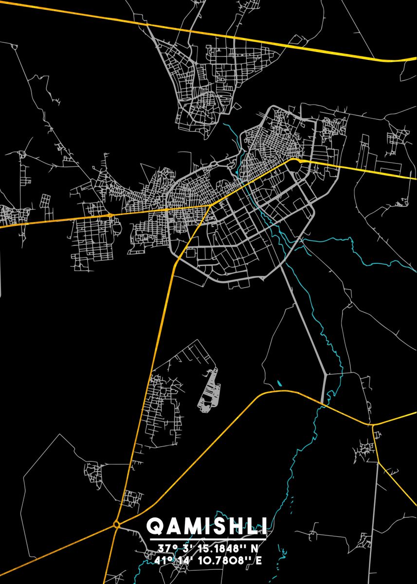 'Qamishli Syria' Poster, picture, metal print, paint by Clayborne Frank ...